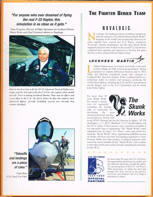 F-22 Raptor cover or packaging material - MobyGames