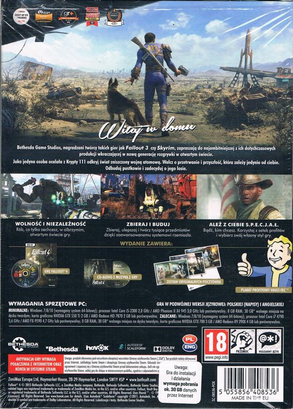 Fallout 4 cover or packaging material - MobyGames