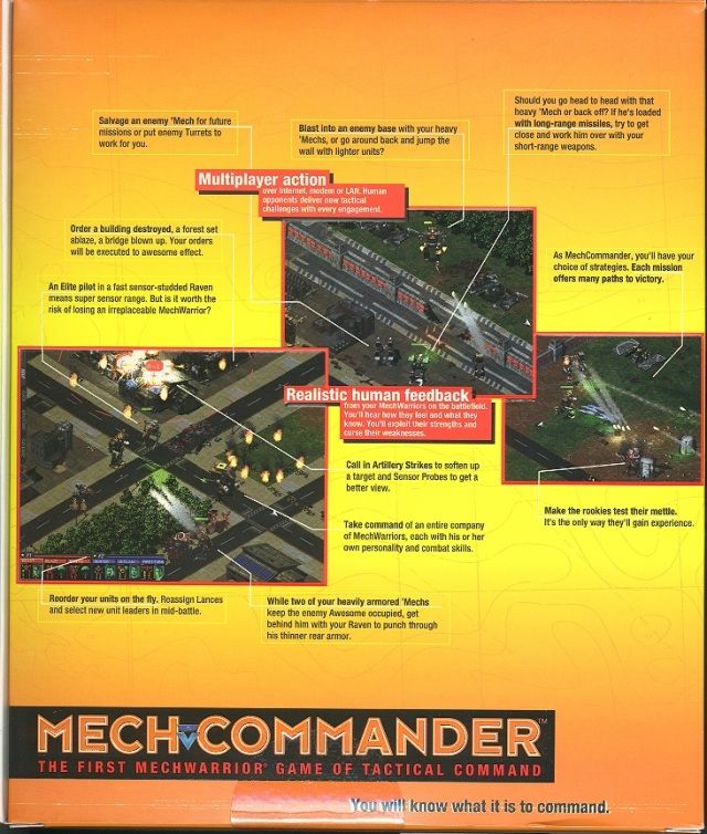 Mech Commander cover or packaging material - MobyGames