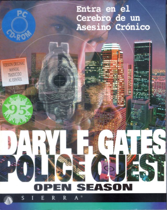 Daryl F. Gates Police Quest: Open Season cover or packaging material ...
