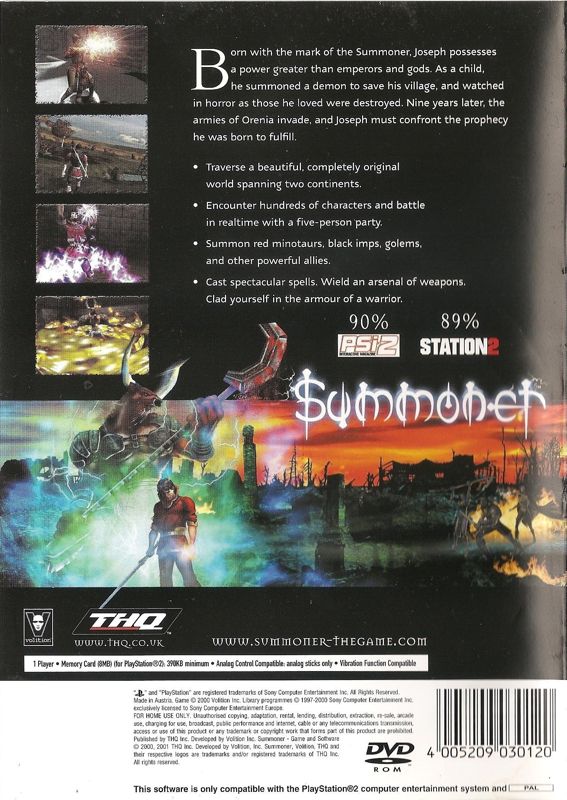 Summoner cover or packaging material - MobyGames