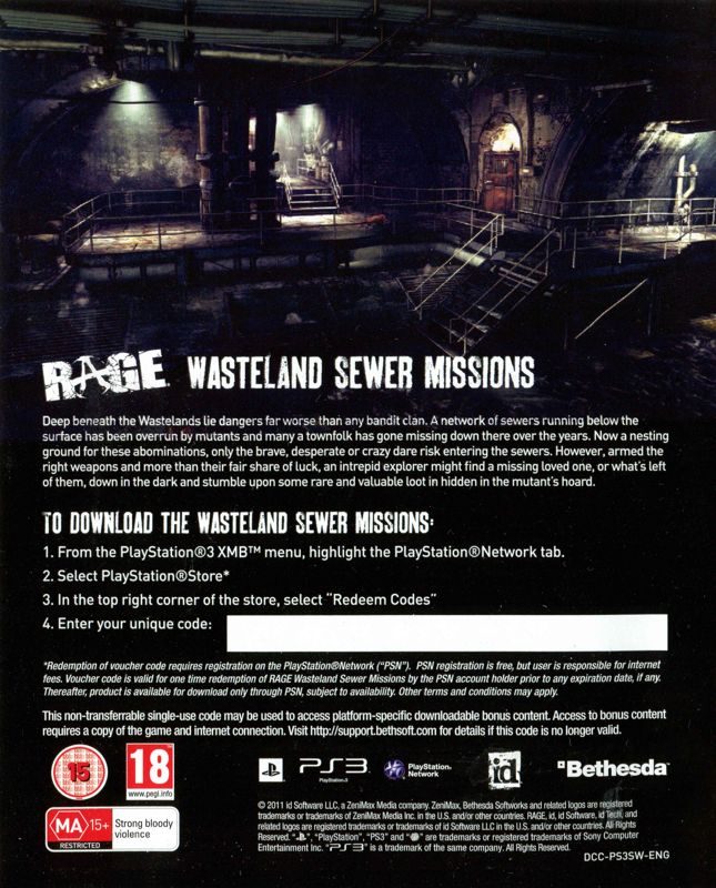 Rage cover or packaging material - MobyGames