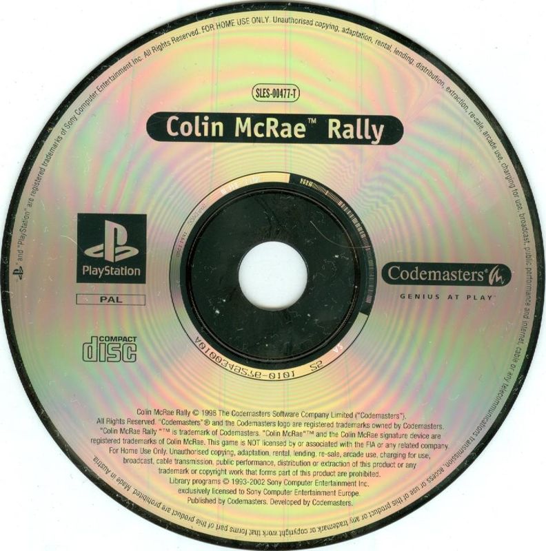 2 Games: TOCA World Touring Cars / Colin McRae Rally cover or packaging ...