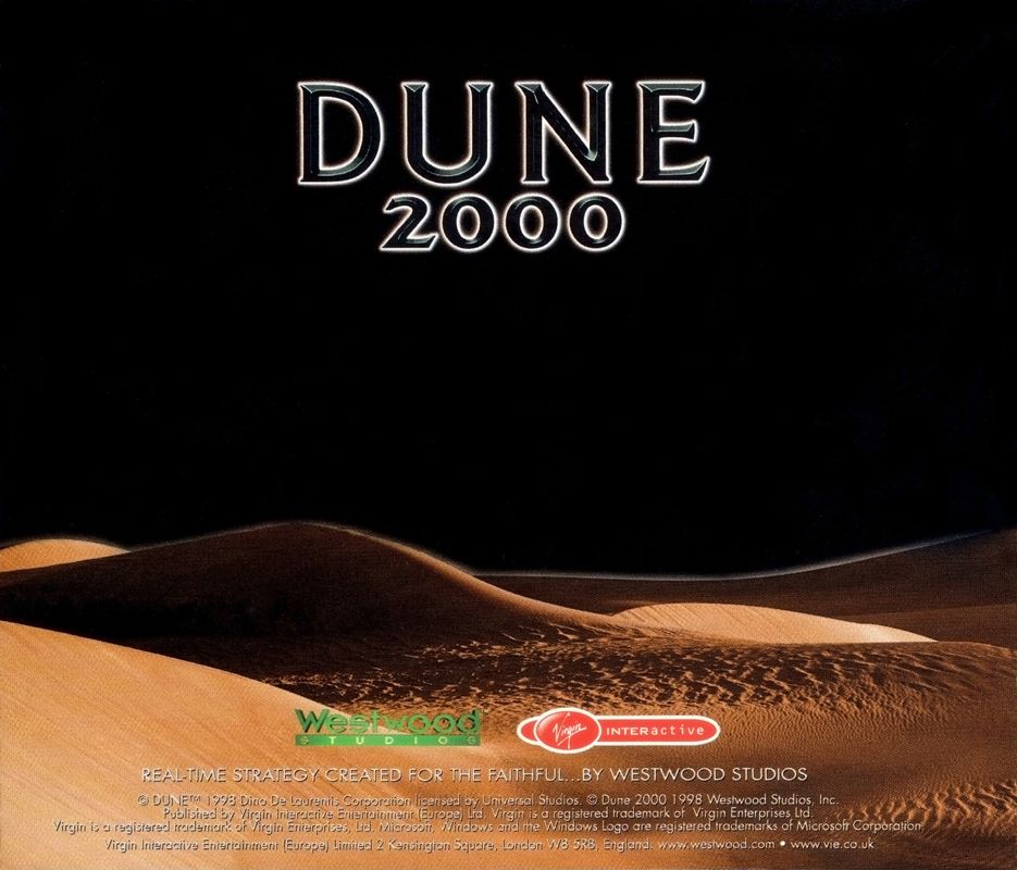Dune 2000 cover or packaging material - MobyGames