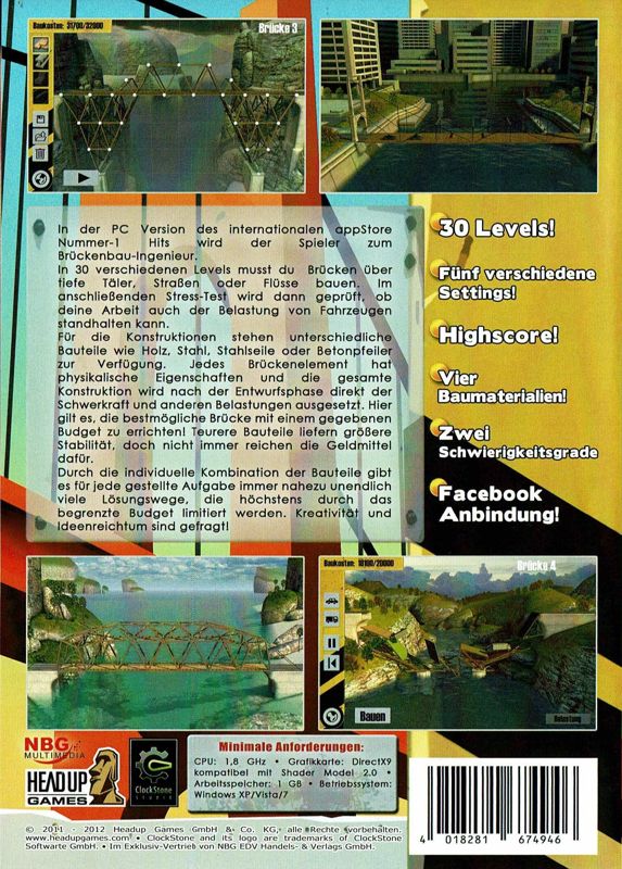 Bridge Constructor cover or packaging material - MobyGames