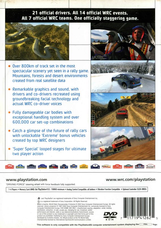 WRC II Extreme cover or packaging material - MobyGames