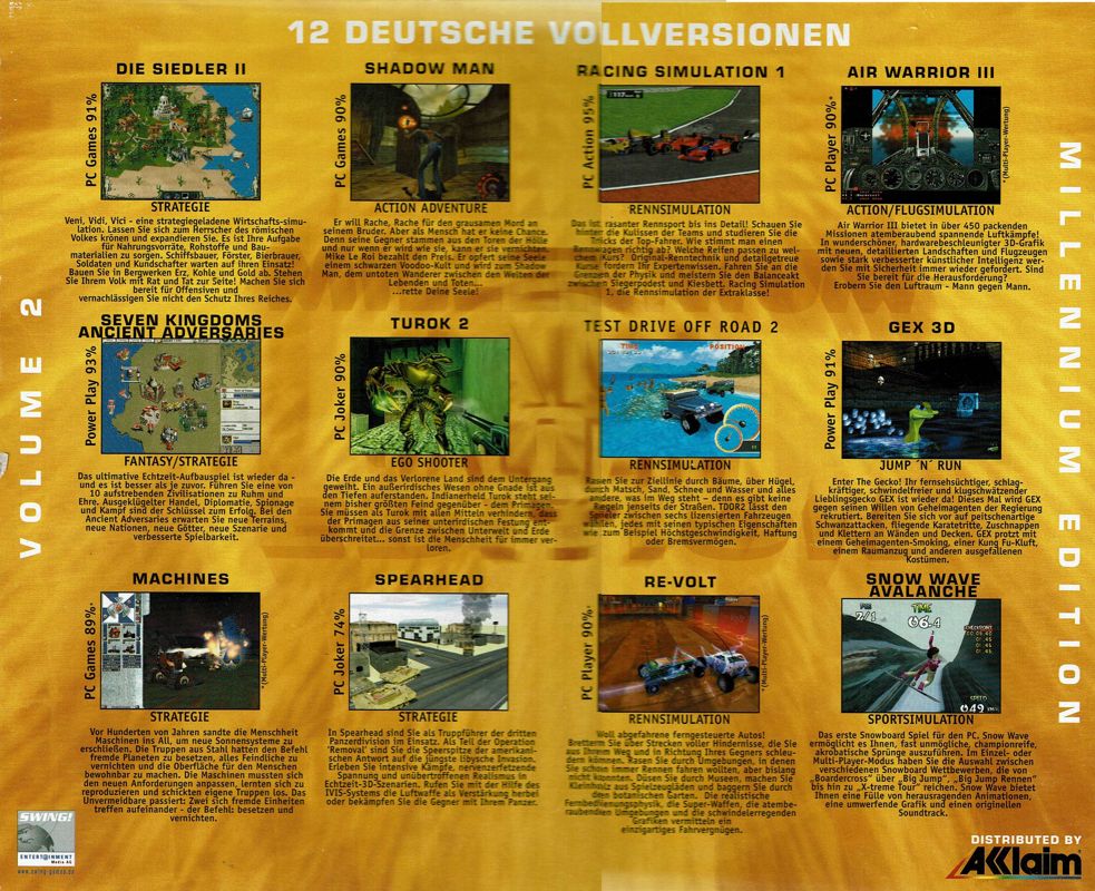 Game Gallery Millennium Edition cover or packaging material - MobyGames