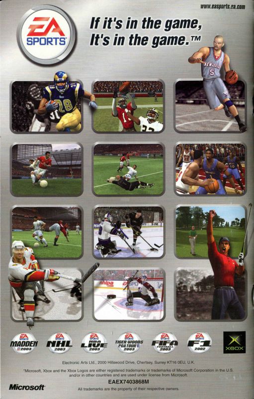 NHL 2003 cover or packaging material - MobyGames