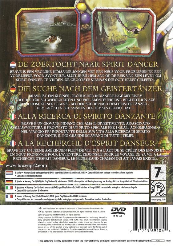 Brave: The Search for Spirit Dancer cover or packaging material - MobyGames