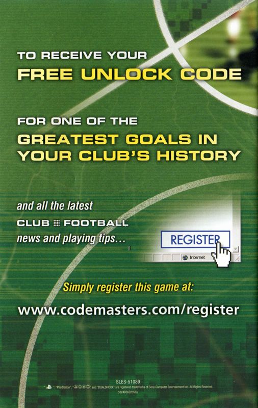 Club Football: 2003/04 Season cover or packaging material - MobyGames