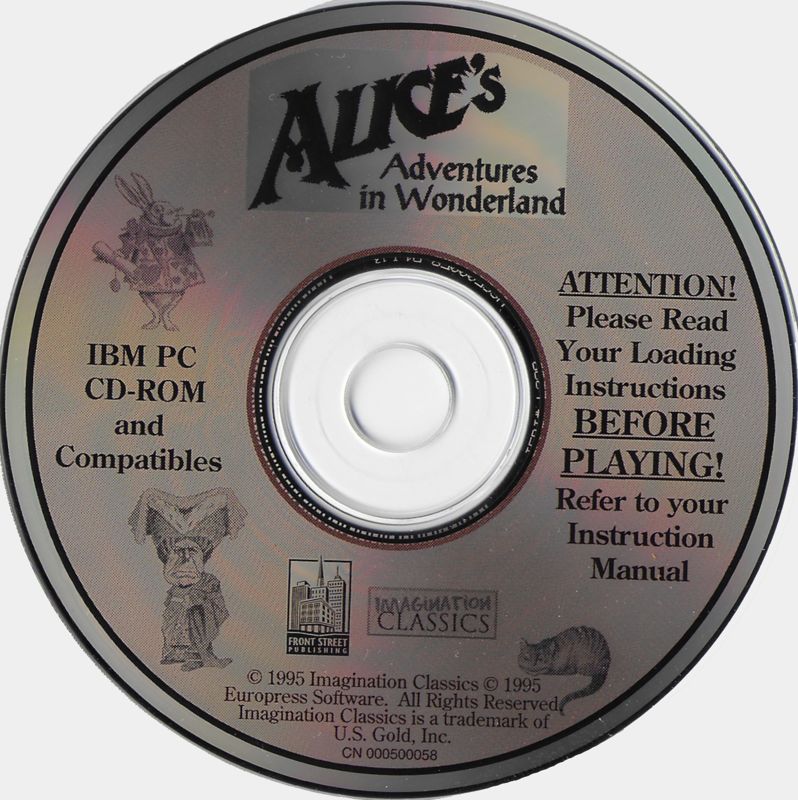 Alice in Wonderland cover or packaging material - MobyGames