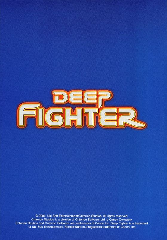 Deep Fighter cover or packaging material - MobyGames