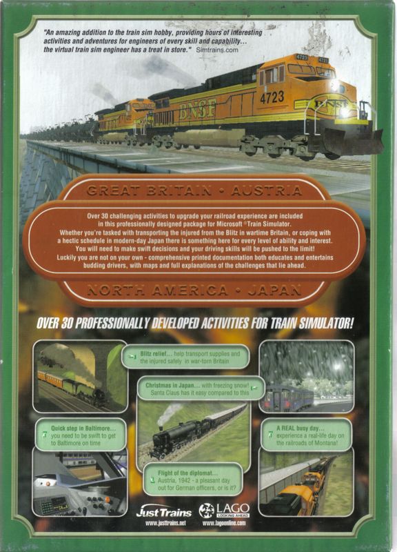 Train Sim Activity Pack cover or packaging material - MobyGames