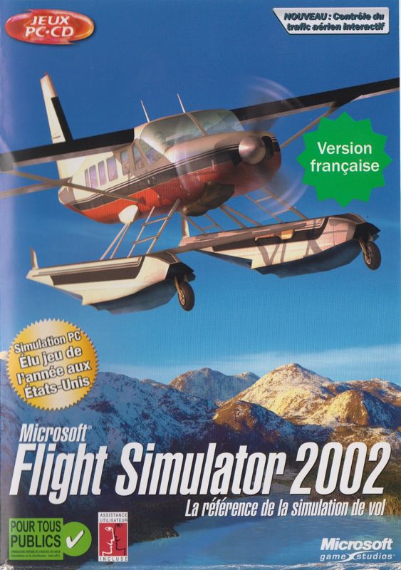 Microsoft Flight Simulator 2002 cover or packaging material - MobyGames