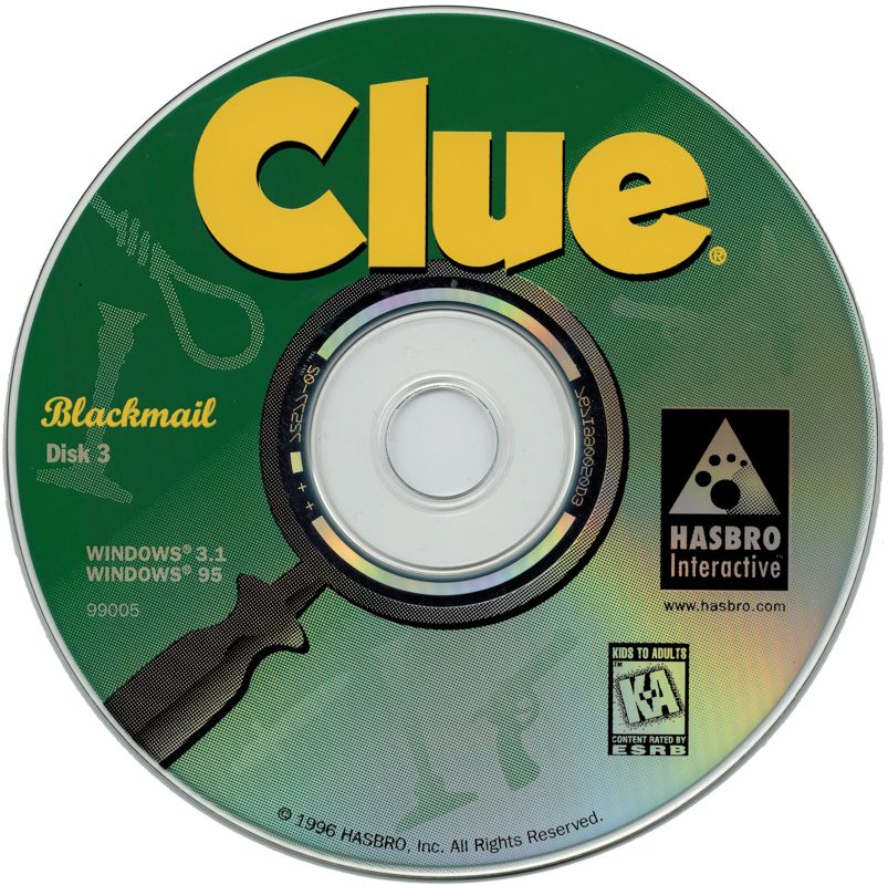 Clue cover or packaging material - MobyGames