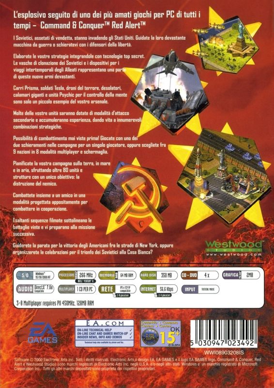 Command & Conquer: Red Alert 2 cover or packaging material - MobyGames