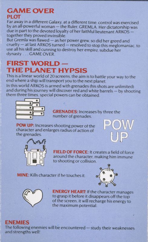 Game Over cover or packaging material - MobyGames