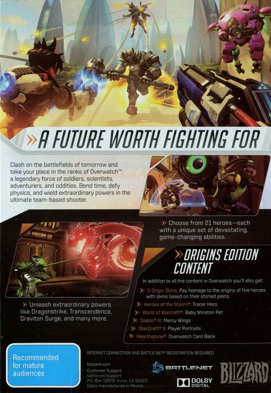 Overwatch (Origins Edition) cover or packaging material - MobyGames