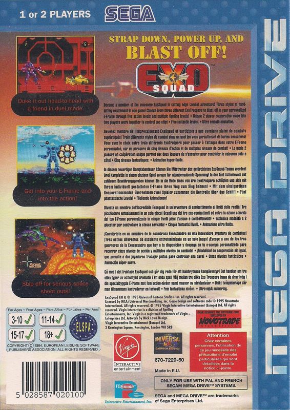 Exo Squad cover or packaging material - MobyGames