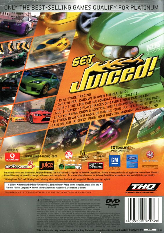 Juiced cover or packaging material - MobyGames