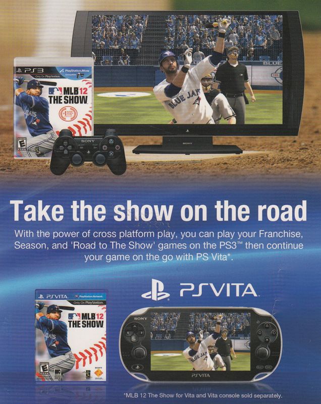 MLB 12: The Show cover or packaging material - MobyGames