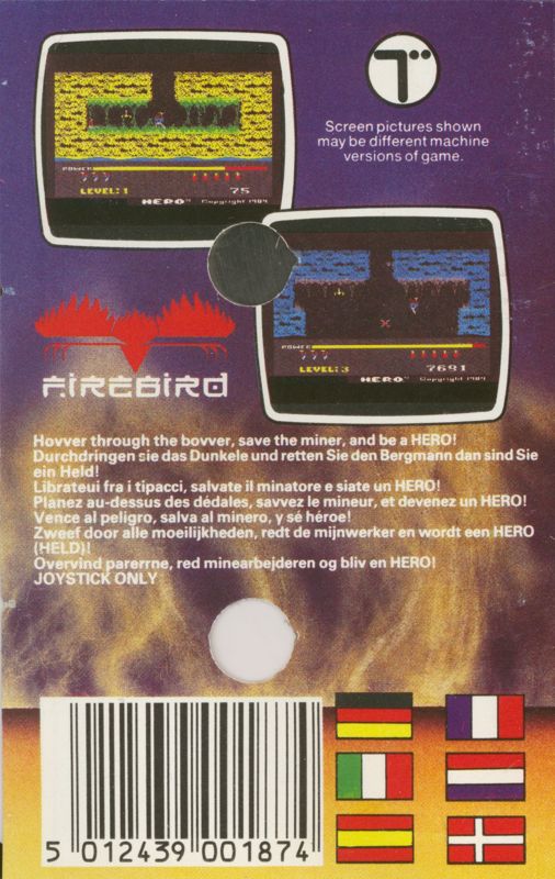 H.E.R.O. cover or packaging material - MobyGames