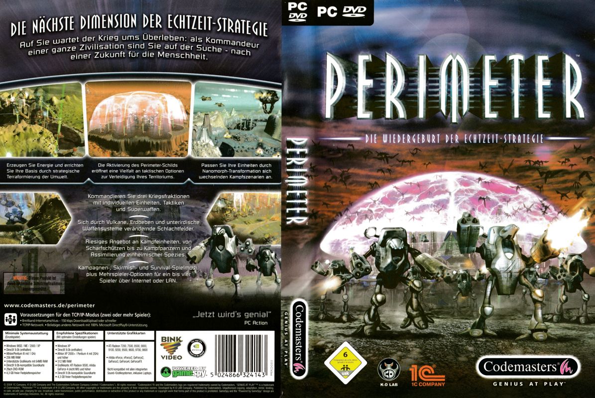 Perimeter cover or packaging material - MobyGames