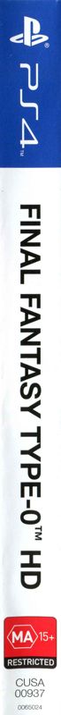 Final Fantasy: Type-0 HD cover or packaging material - MobyGames