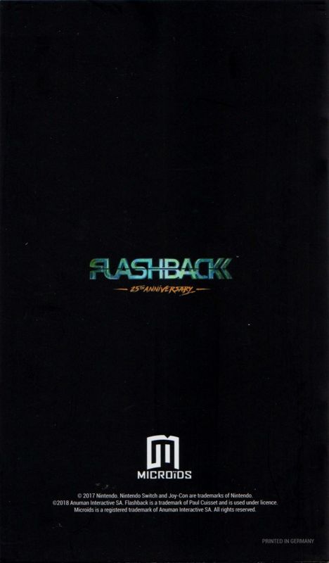 Flashback: 25th Anniversary (Collector's Edition) cover or packaging material - MobyGames