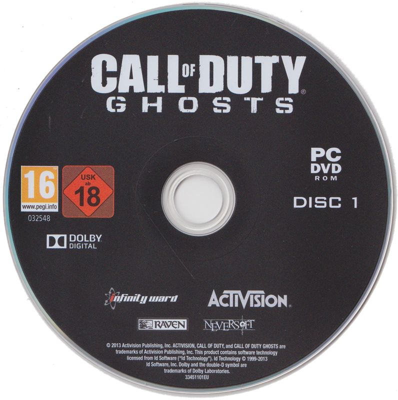 Call of Duty: Ghosts cover or packaging material - MobyGames