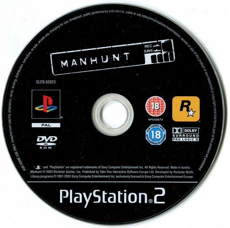 Manhunt cover or packaging material - MobyGames