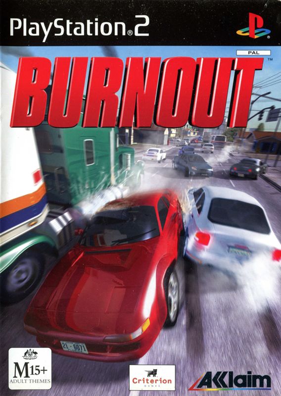 Burnout cover or packaging material - MobyGames