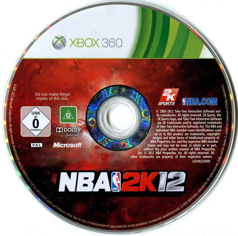 NBA 2K12 cover or packaging material - MobyGames