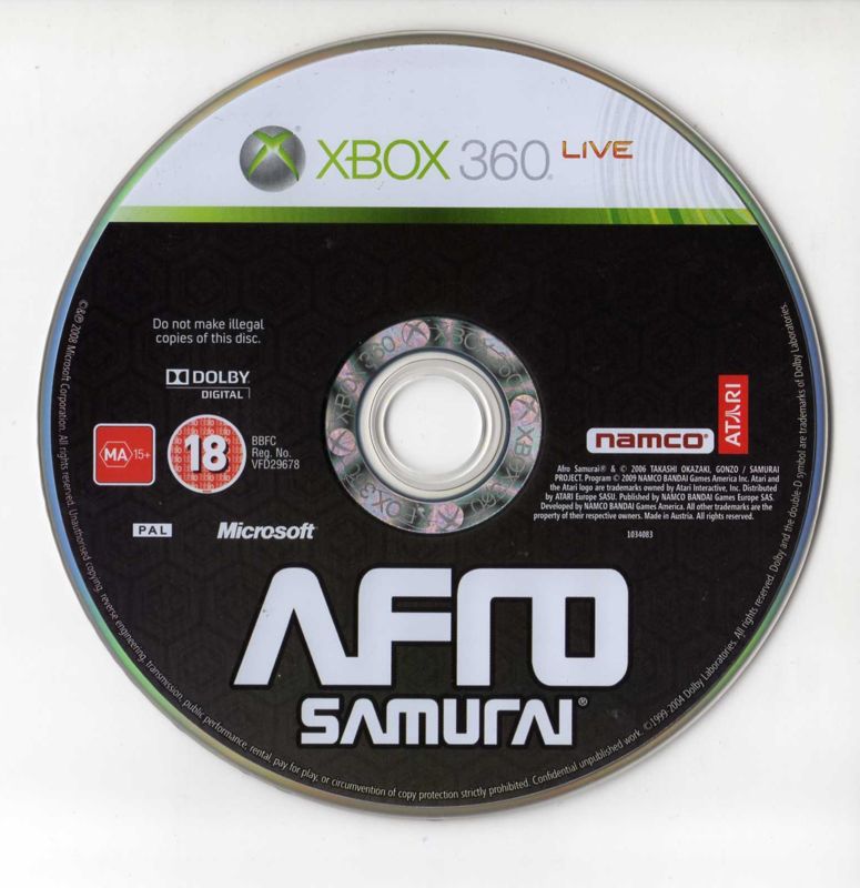Afro Samurai Cover Or Packaging Material Mobygames