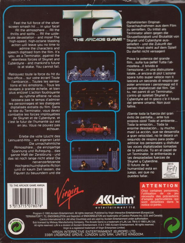 Terminator 2: Judgment Day cover or packaging material - MobyGames