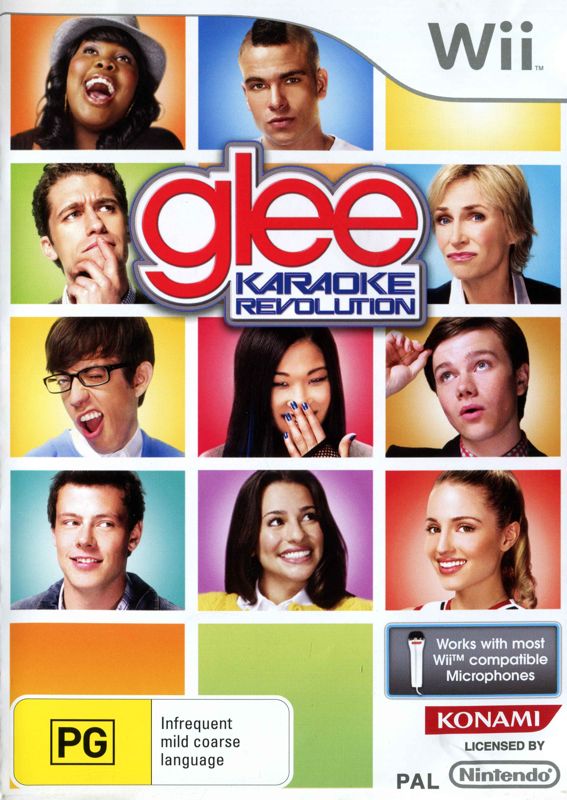 Karaoke Revolution: Glee cover or packaging material - MobyGames