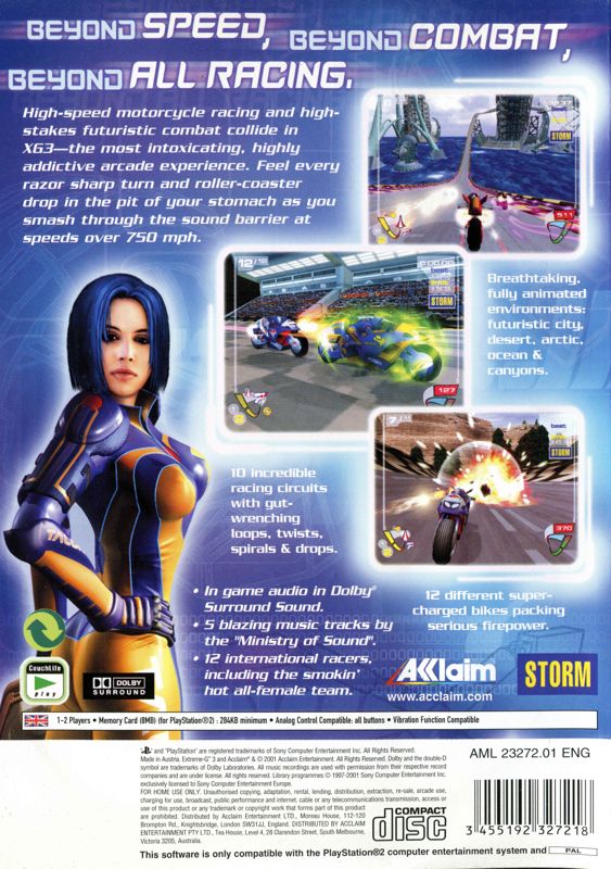 XGIII: Extreme G Racing cover or packaging material - MobyGames