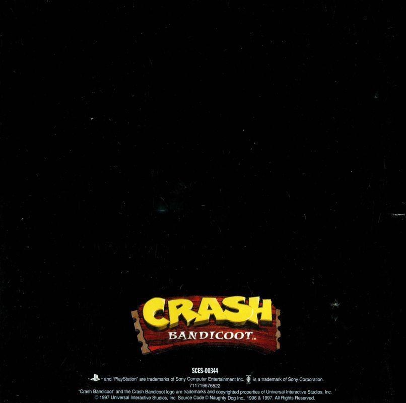 Crash Bandicoot cover or packaging material - MobyGames