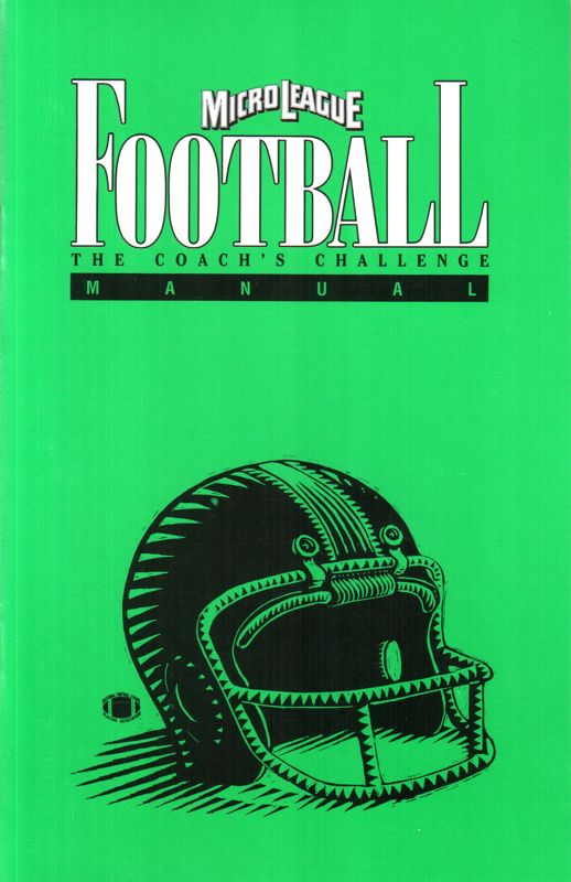 MicroLeague Football: The Coach's Challenge (1990) - MobyGames