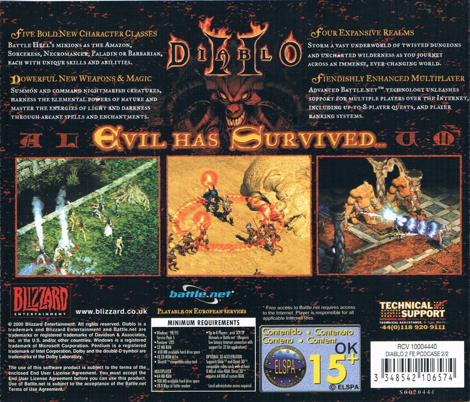 Diablo II cover or packaging material - MobyGames