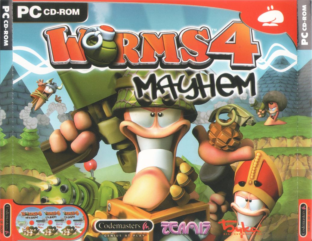 Worms 4: Mayhem cover or packaging material - MobyGames