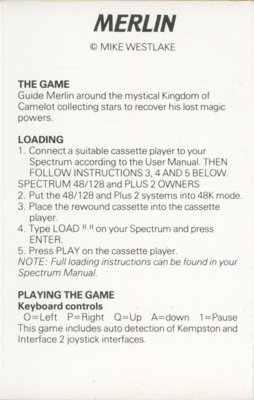 Merlin cover or packaging material - MobyGames