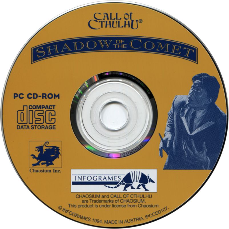 Call of Cthulhu: Shadow of the Comet cover or packaging material - MobyGames
