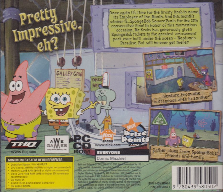 SpongeBob SquarePants: Employee of the Month cover or packaging ...
