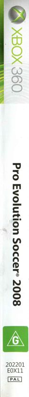 PES 2008: Pro Evolution Soccer cover or packaging material - MobyGames