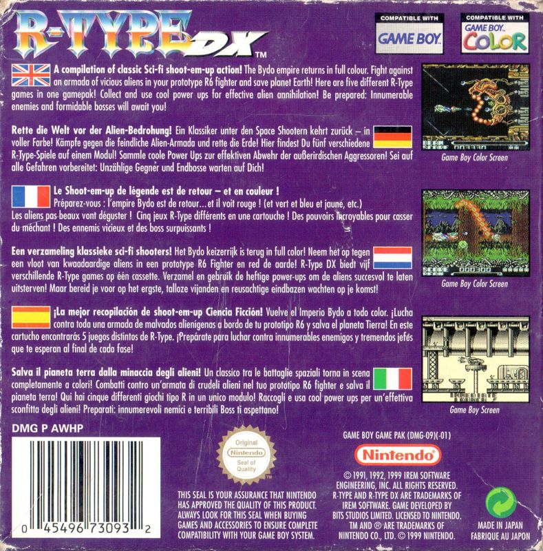 R-Type DX cover or packaging material - MobyGames