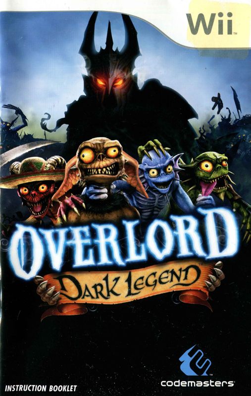 Overlord: Dark Legend cover or packaging material - MobyGames