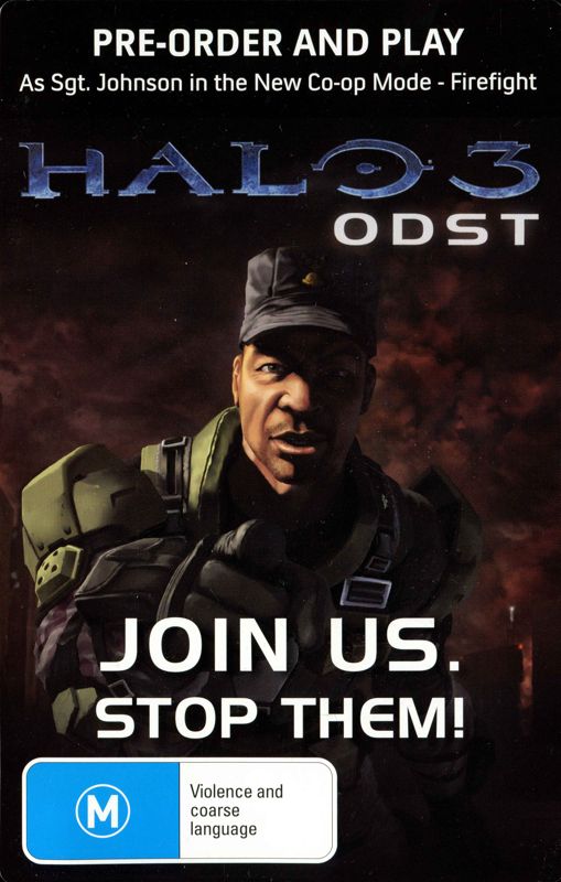 Halo 3: ODST cover or packaging material - MobyGames