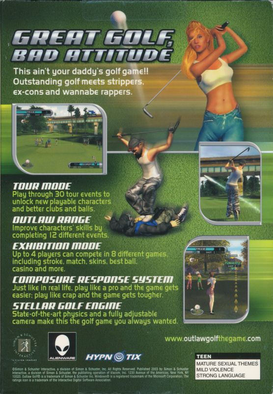 Outlaw Golf cover or packaging material - MobyGames