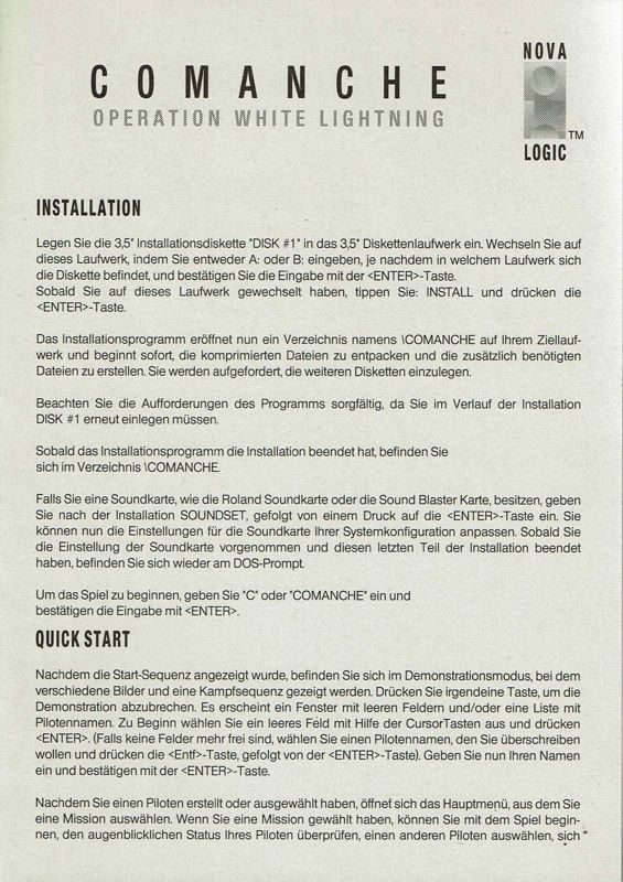 Comanche: Maximum Overkill cover or packaging material - MobyGames